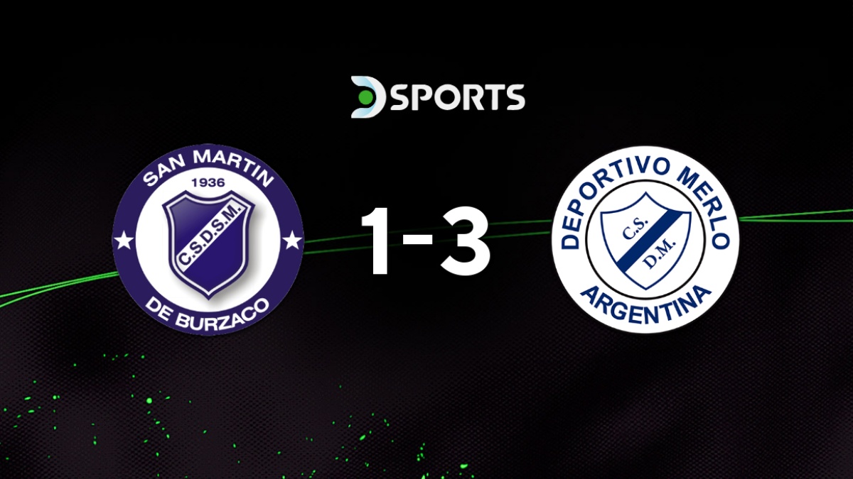 Dep. Merlo supera por 3-1 a San Martín Burzaco tras dar vuelta el ...